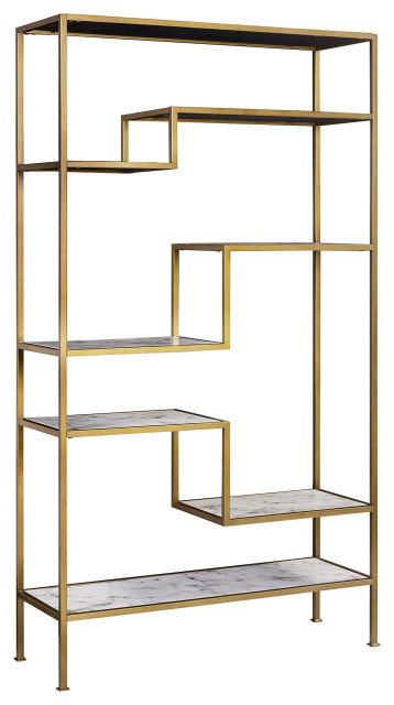 5-Tier Display Etagere Shelf for Living Room - Contemporary - Display ...