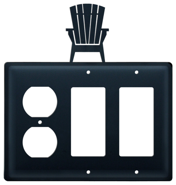 Rooster Single Outlet and Double GFI Cover - Beach Style - Switch ...