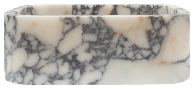 Calacatta Viola Real Marble Rectangular Sink (L)18" (W)12" (H)7 ...