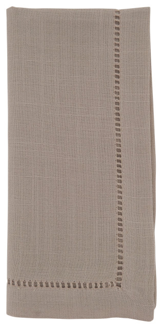 Classic Hemstitch Border Dinner Napkin, Set of 12, 22" - Napkins - by ...