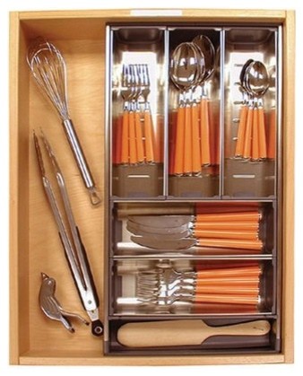 Blum ORGA-LINE Cutlery Tray 11-3/16" Wide - Transitional - Kitchen ...