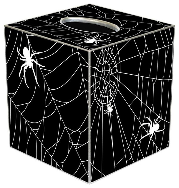 TB1723 - Spiderweb Halloween Tissuebox Cover - Contemporary - Tissue ...