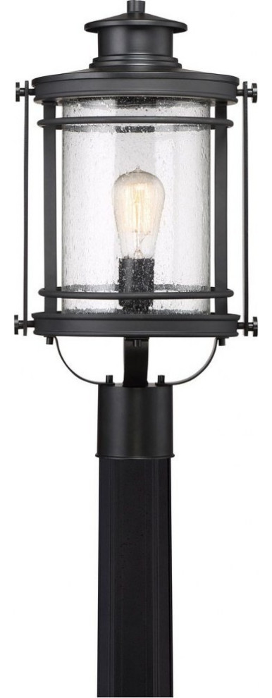 1 Light Outdoor Post Lantern-Mystic Black Finish - Outdoor - Post ...