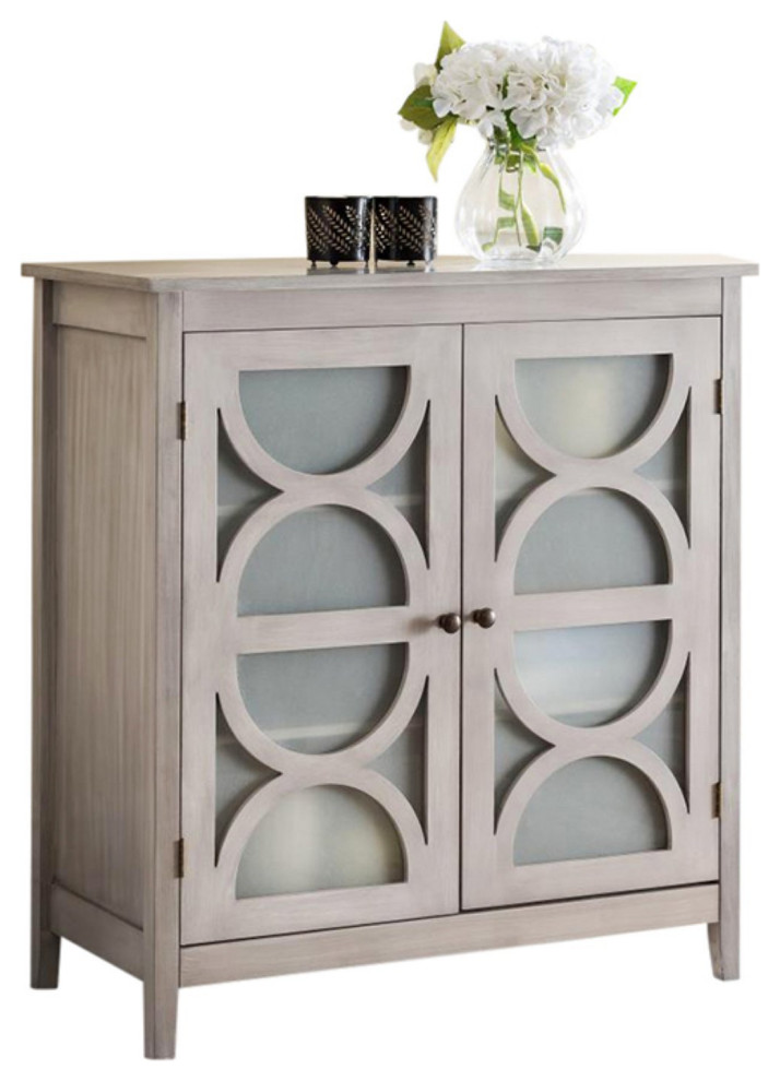 Unique Storage Cabinet, Geometric Patterned Doors With Frosted Glass ...