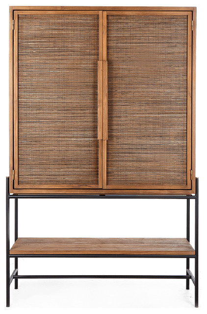 Coconut Leaf And Teak Cabinet | dBodhi Coco - Tropical - Storage ...