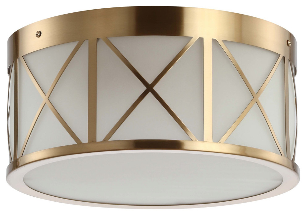 JONATHAN Y Lighting JYL7453 Cadence 2 Light 13"W LED Flush Mount ...