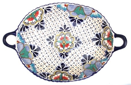 Large Deep Tray WithHandles 18.5"x12.75" - Mediterranean - Serving ...