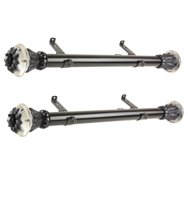 Paradise 1.5" dia. Side Curtain Rod 12-20 inch long (Set of 2 ...