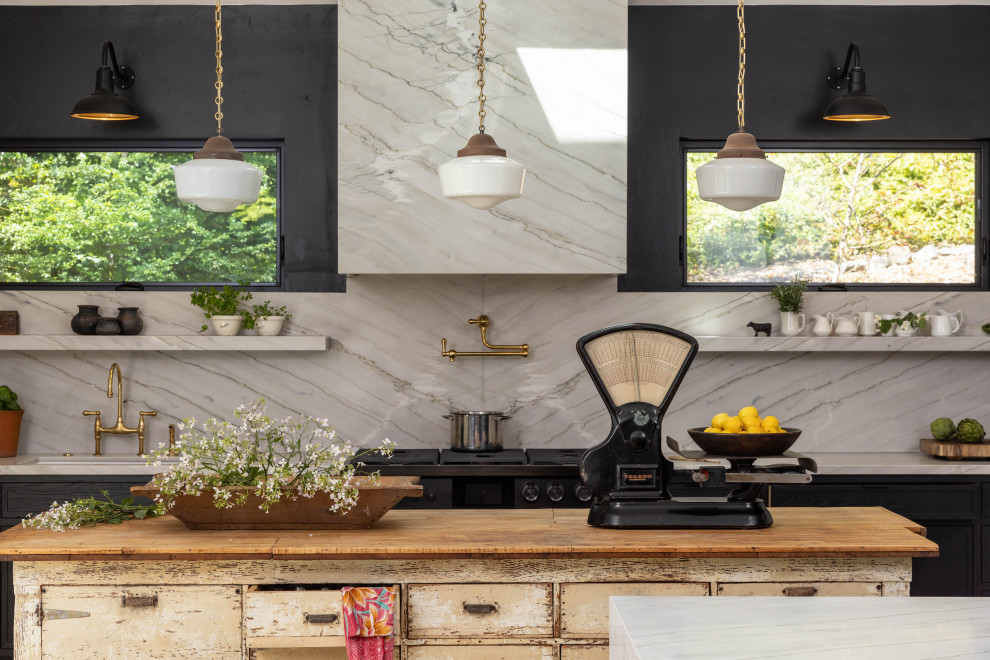 Creekside Mountain Farmhouse - Farmhouse - Kitchen - San Francisco - by ...