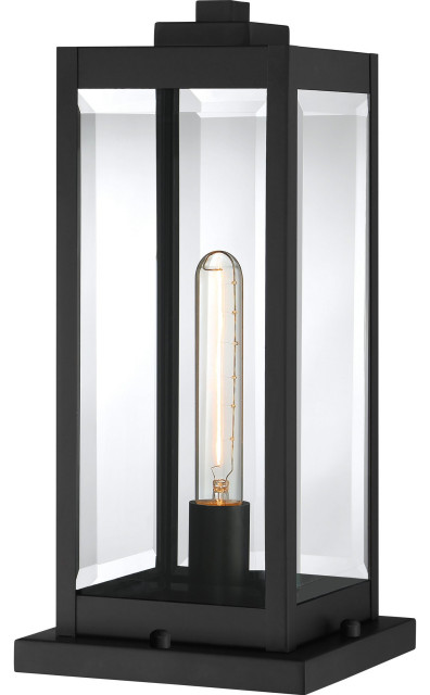 Luxury Modern Farmhouse Outdoor Post/Pier Light, Natural Black, UQL1336 ...