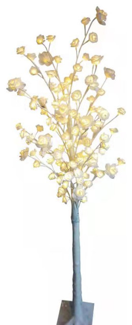 Pre-Lit Rose Lighted Tree - Contemporary - Artificial Flower ...