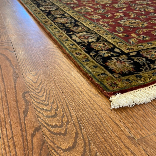 Kaoud Rugs 4X6 Rectangle Dark Rose Ant. Keshan Area Rug - Traditional ...