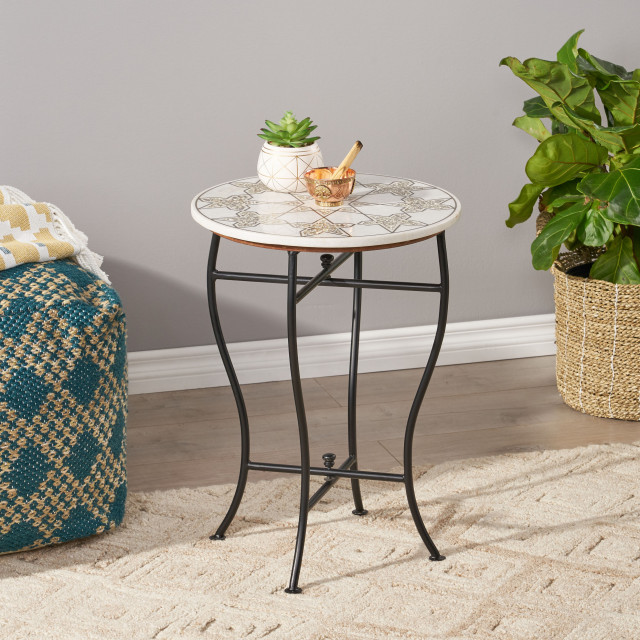 Ripley Faux Wood End Table - Transitional - Side Tables And End Tables ...