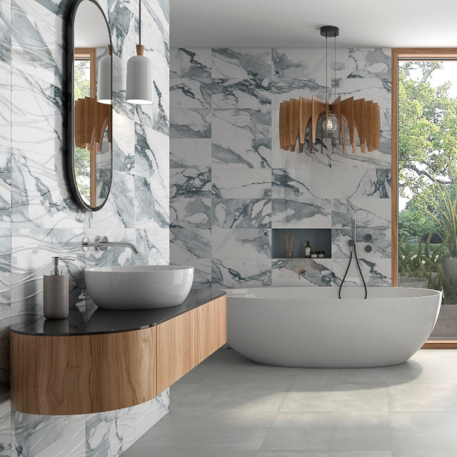 Valeria White Marble Look Wall Tiles - Direct Tile Warehouse - Other ...