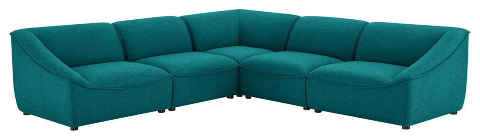 Melody Teal 5, Piece Sectional Sofa - Contemporary - Sectional Sofas - by V.S.D Furniture | Houzz