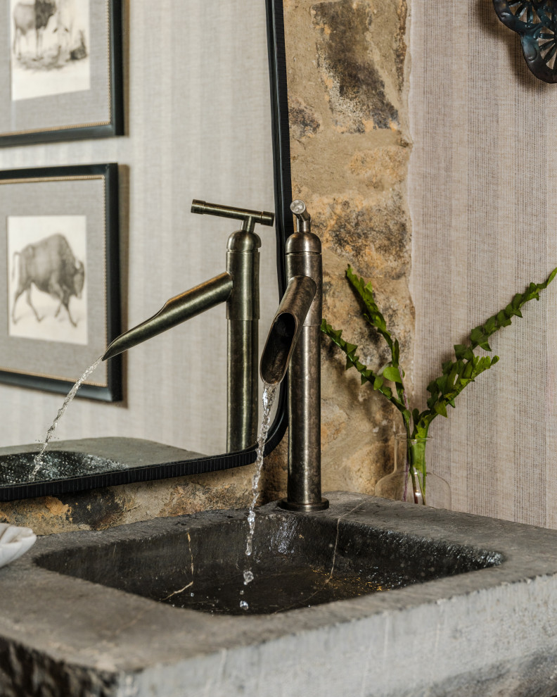 Bucks County Barn Residence - Farmhouse - Powder Room - Philadelphia ...
