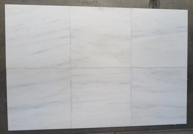 Calacatta Striato Marble Tiles, Honed Finish, 18"x18", Set of 192 ...