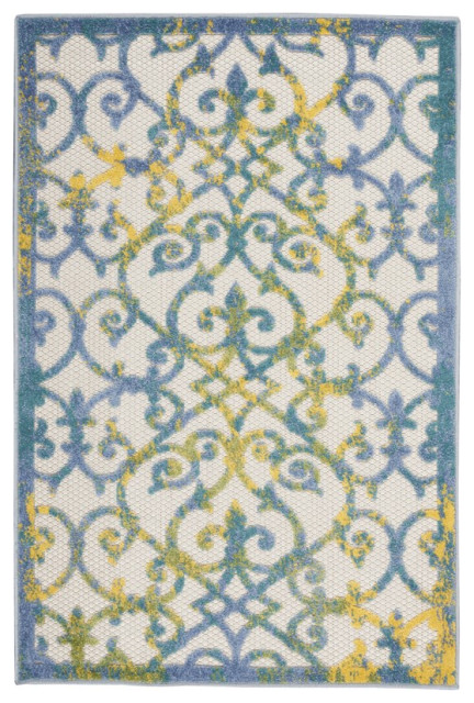 Nourison Aloha Area Rug, 2'8"x4' - Contemporary - Outdoor Rugs - by ...
