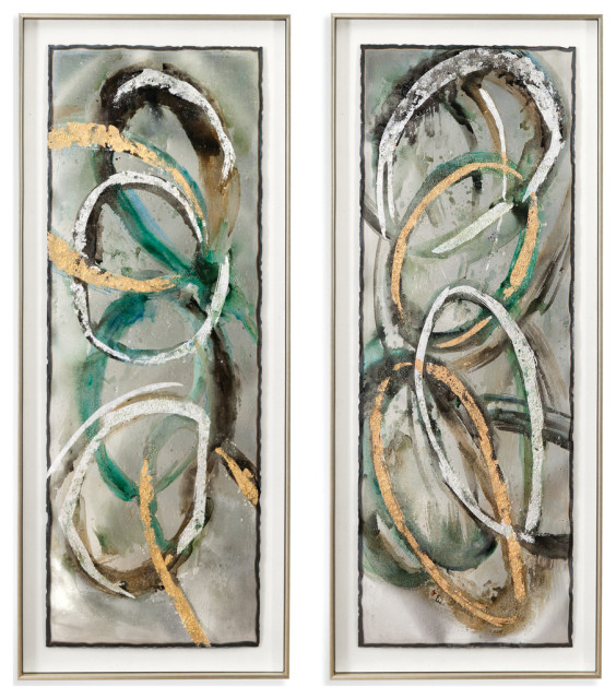 Bassett Mirror Connected Wall Art - Contemporary - Paintings - by ...
