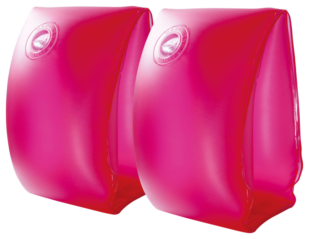 Set of 2 Inflatable Pink Children's Arm Floats - 3 Years and Up ...