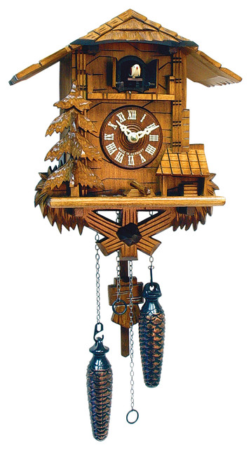 Engstler Battery-Operated Cuckoo Clock- Full Size - Rustic - Cuckoo Clocks - by Alexander Taron ...