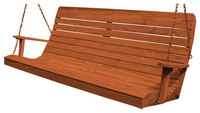 Pressure Treated Pine Highback Swing, 6 Foot - Transitional - Porch ...