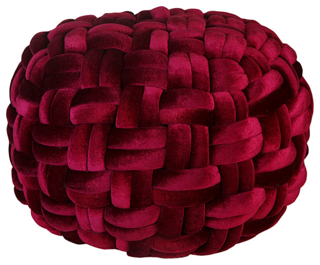 Pj Velvet Pouf Black - Contemporary - Footstools And Ottomans - by ...