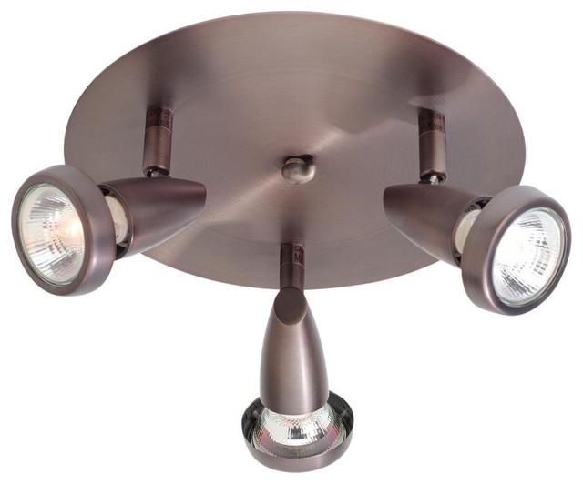 Mirage 3-Light Dimmable LED Cluster Spot, Bronze - Transitional - Spot ...
