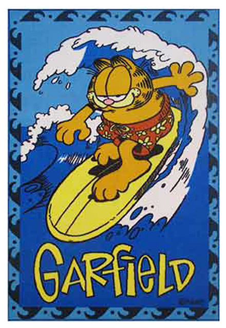 Fun Rugs Garfield Collection Garfield Surfing Area Rug, 39"x58 ...