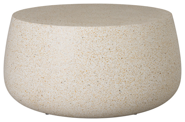 17.5 in Terrazzo Yellow Coffee Table - Transitional - Coffee Tables ...