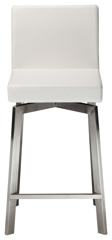 Swivel Counter Stool White Contemporary - Contemporary - Bar Stools And ...