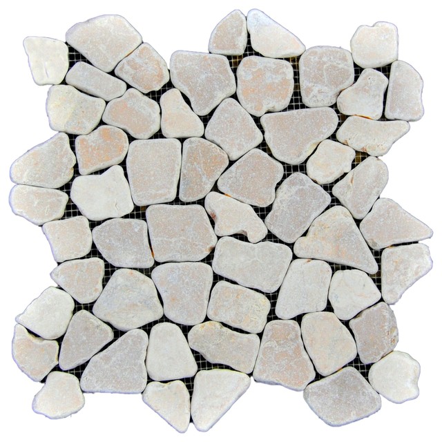 Mosaic Ivory Tile - Contemporary - Mosaic Tile - by Coverall Stone DBA ...