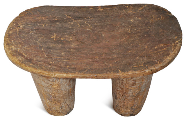 Consigned Senufo Wood Stool - Rustic - Accent And Garden Stools - by ...