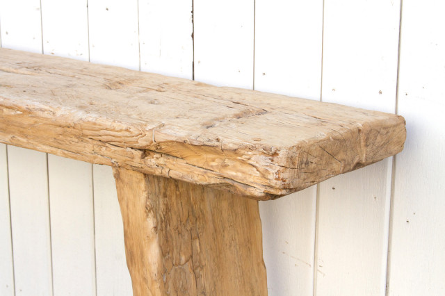 Rustic Long Old Beam Console Table - Rustic - Console Tables - by De ...