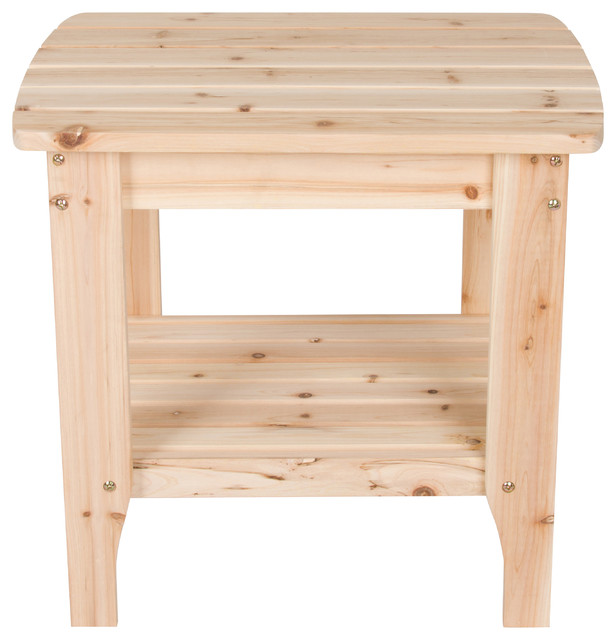 Rectangular Side Table, Large - Rustic - Outdoor Side Tables - by Shine ...