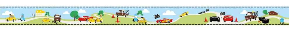 Disney and Pixar Cars Border Wallpaper Border - Contemporary - Kids ...
