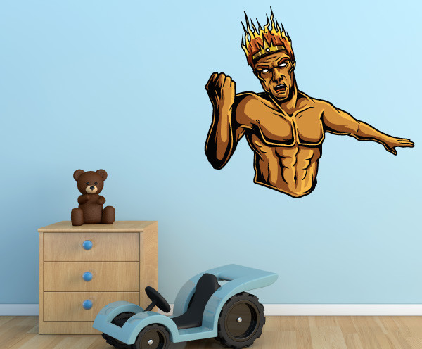 Greek Titan Vinyl Wall Decal GreekTitanUScolor003, 48 in ...