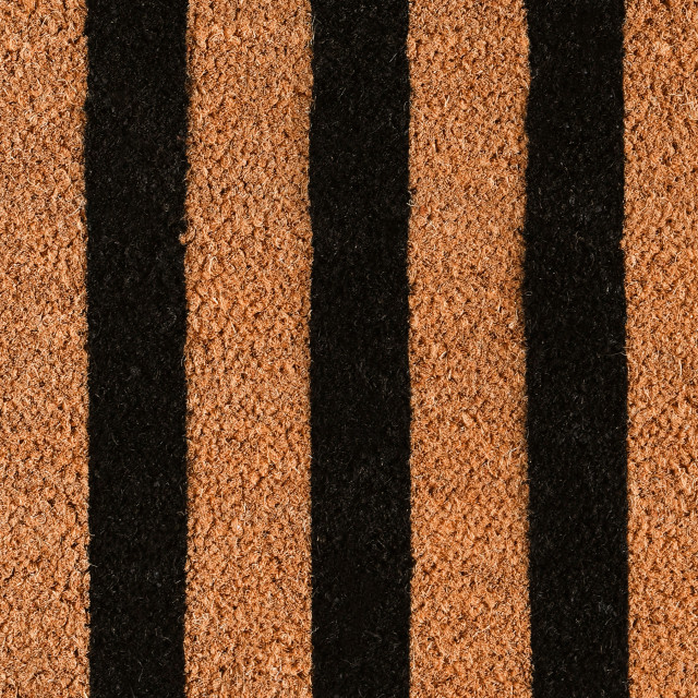 Striped Black and Natural 24x57 Doormat by Kosas Home - Contemporary ...