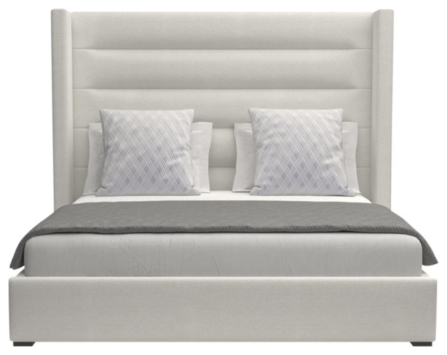Nativa Interiors Aylet Horizontal Channel Tufted Bed, King ...
