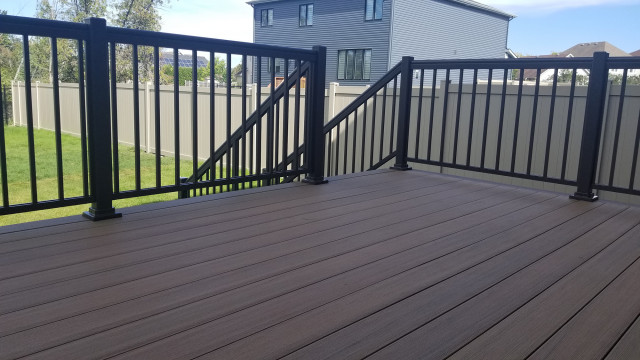 10' x 14' TimberTech Composite Deck - Coconut Husk - Modern - Deck ...
