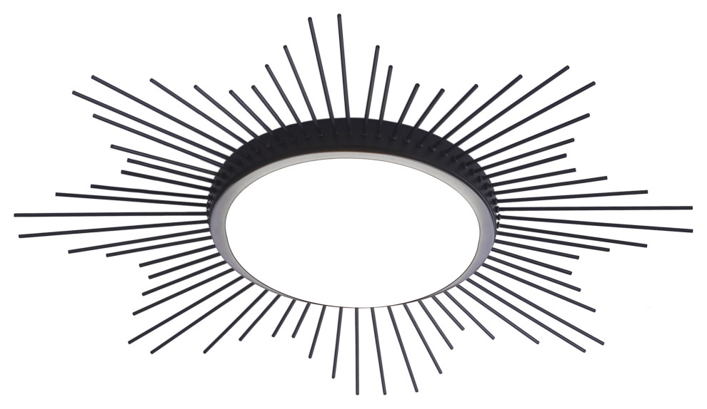 Modern 1-Light Geometric Circle Ceiling Light LED Flush Mount Light ...