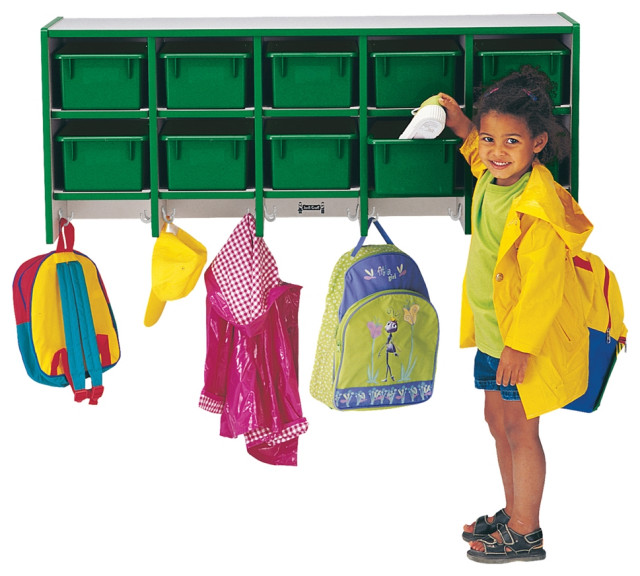 10 Section Wall Mount Coat Locker - Contemporary - Toy Organizers - by ...