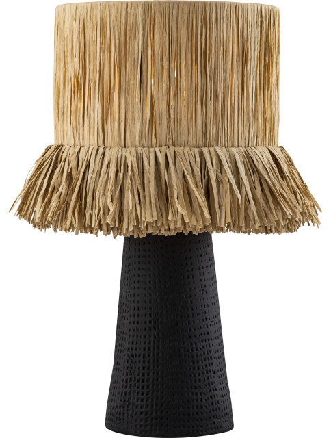 Amira Rafia Table Lamp - Beach Style - Table Lamps - by HedgeApple | Houzz