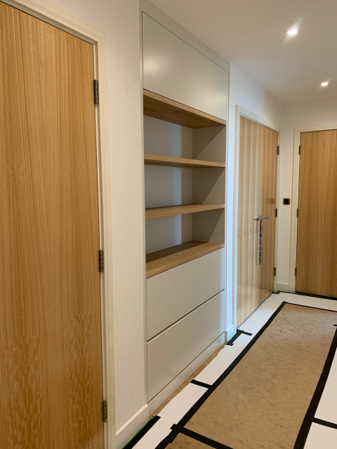 Built In Hallway Storage - Contemporary - Hall - London - by Carpenter ...