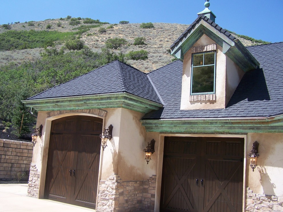 Patina copper gutter work - Southwestern - Exterior - Salt Lake City ...