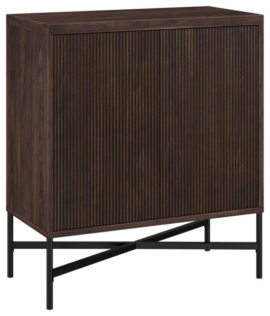 Brighton 28 Wide Rectangular Accent Cabinet In Alder Brown ...