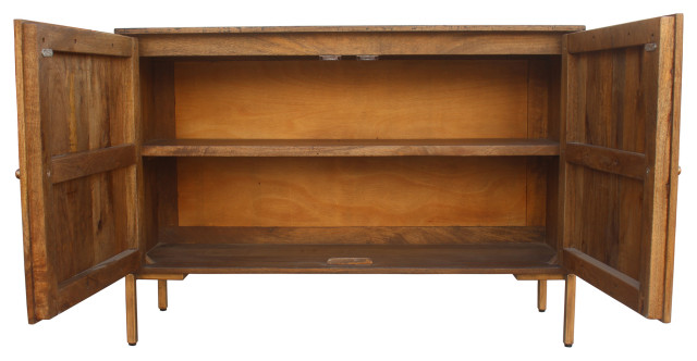 48 Inch Sideboard Small Black Rustic Moe's Home - Farmhouse - Buffets ...