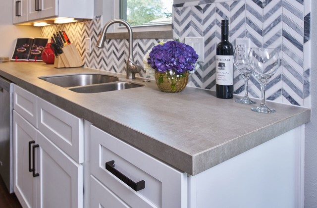 Techlam Top porcelain Blaze Grey kitchen - Transitional - Dallas - by Levantina USA | Houzz UK