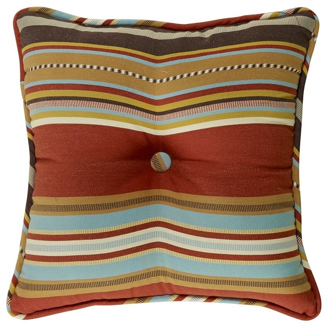 Striped Tufted Pillow - Southwestern - Decorative Pillows - by HiEnd ...
