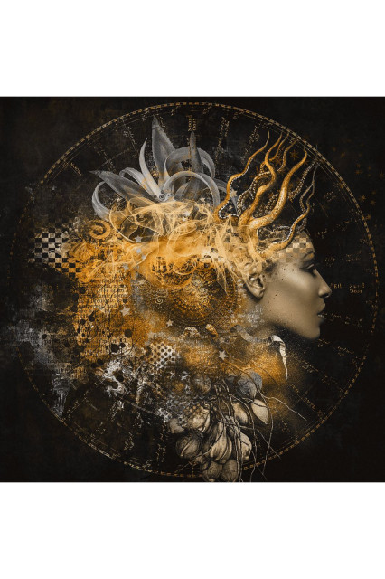 Mythical Symbols Photographic Art, Andrew Martin Golden Muse, Large ...